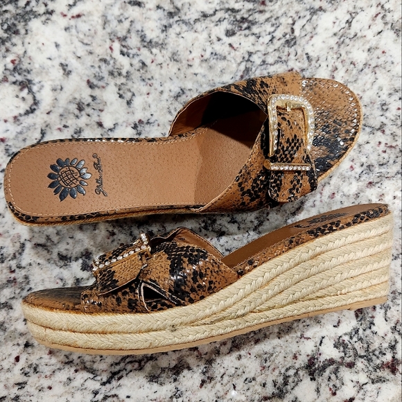 Yellow Box | Shoes | Yellow Box Serenity Snakeskin Espadrille Slipon ...